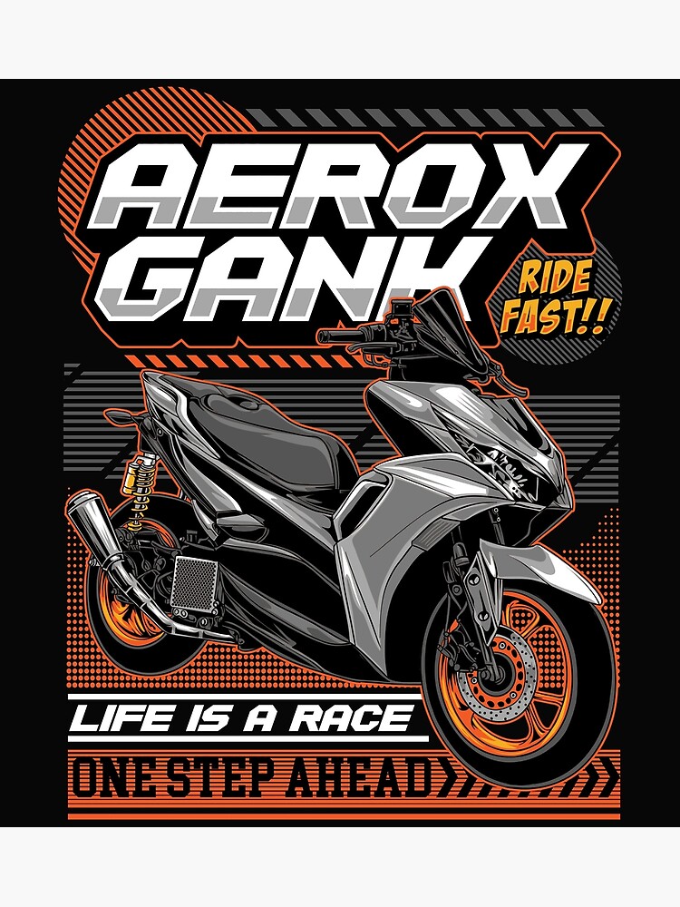" silver aerox motorcycle" Poster for Sale by viralstudio | Redbubble