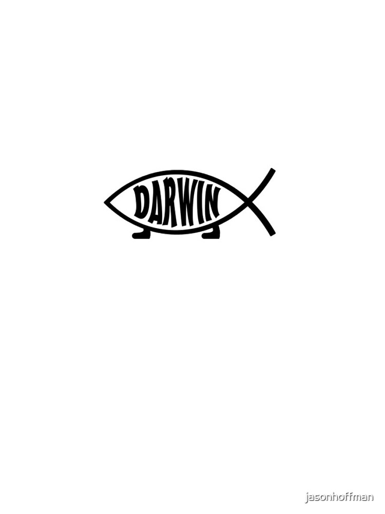 "Darwin fish with legs symbol - perfect for scientists / atheists ...