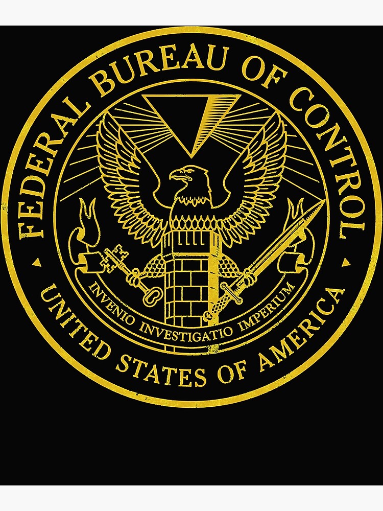 "Federal Bureau of Control Control Game Logo Distressed Logo Essential ...