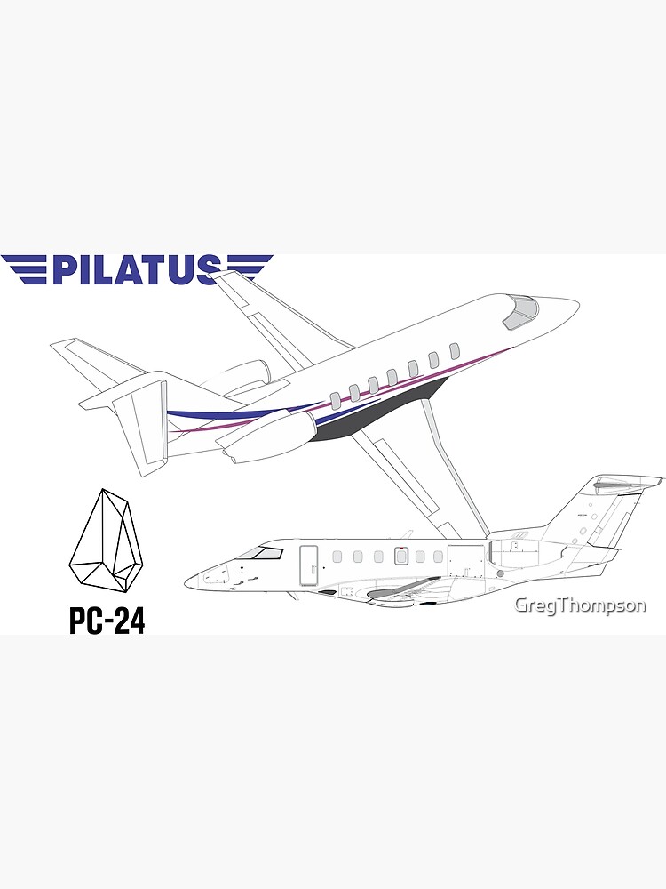 "Pilatus PC-24" Poster for Sale by GregThompson | Redbubble