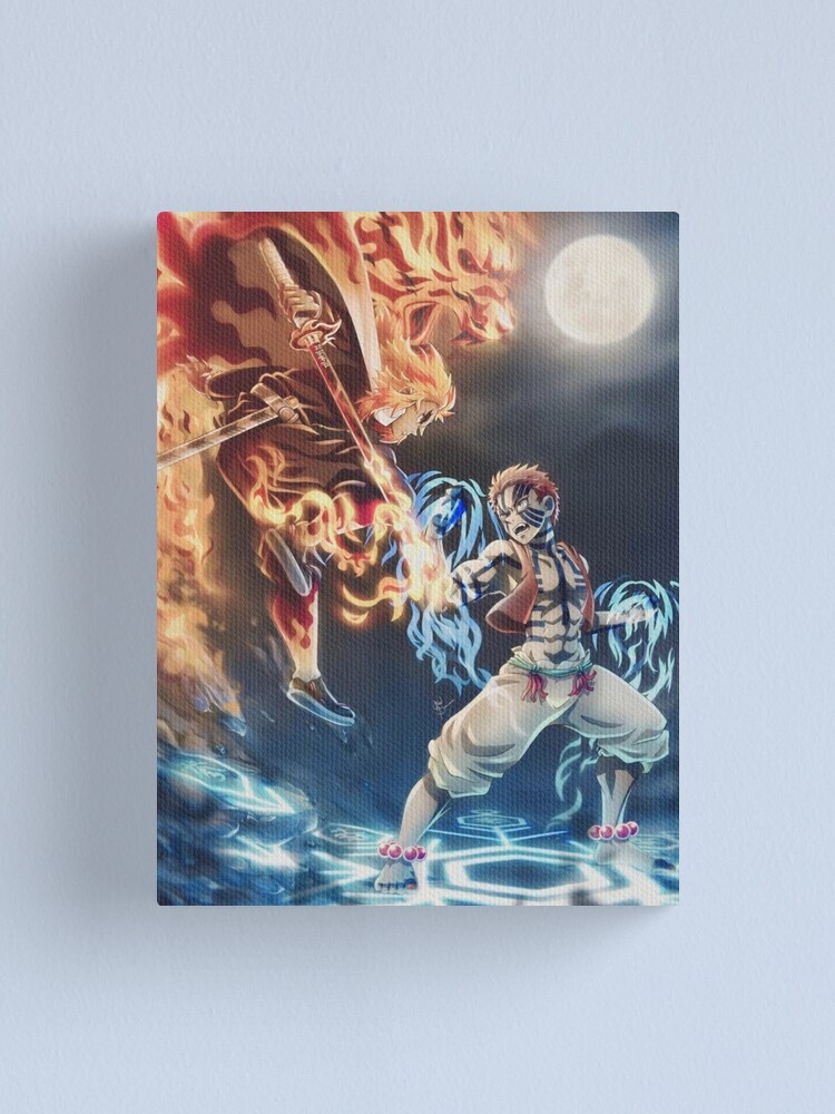 "Kyojuro X Akaza" Canvas Print for Sale by TheOPStore | Redbubble