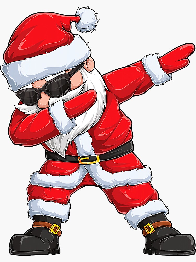 "Santa Dab Dabbing Santa Xmas Christmas" Sticker for Sale by ...