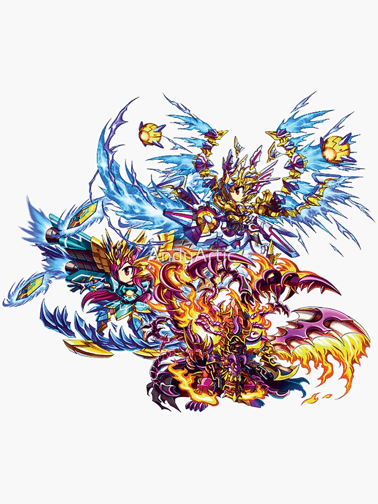 "brave frontier characters sprites" Sticker for Sale by AndyArtic ...