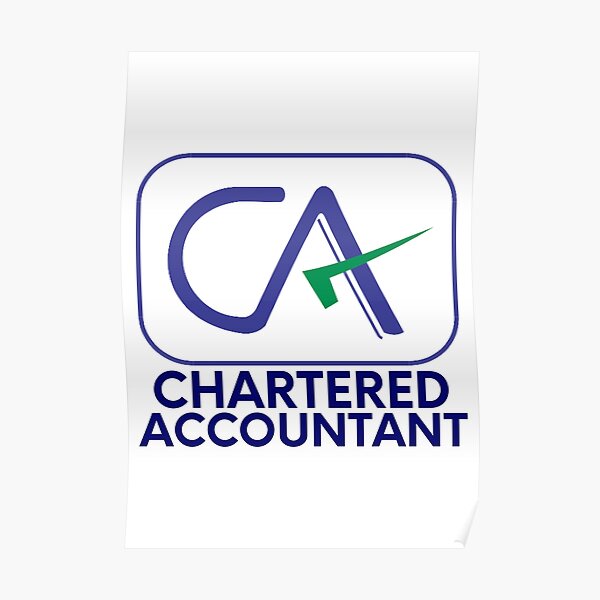 "Chartered Accountant" Poster for Sale by sourav1993 | Redbubble