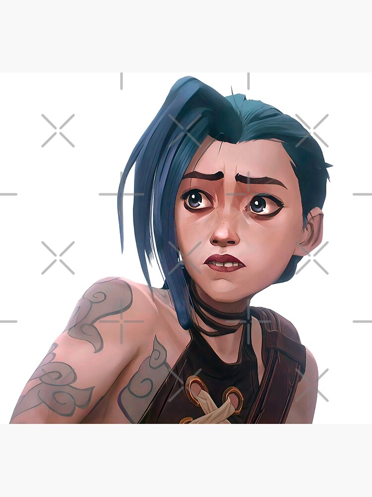 "Fearful and Adorable Jinx - Jinx Fanart (Choose Your Background Color ...