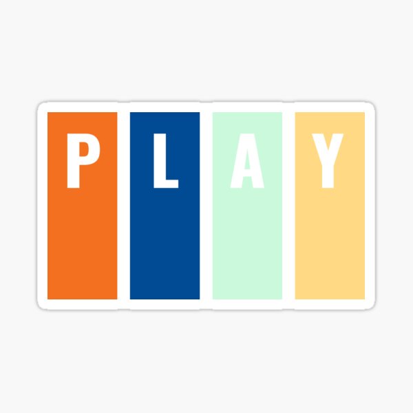 "Let's play" Sticker for Sale by ninja-art | Redbubble