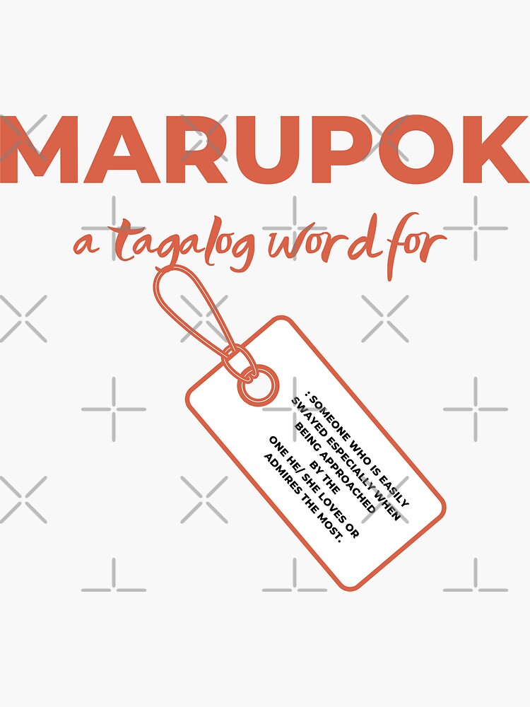 "Marupok" Sticker for Sale by ArtyTita | Redbubble