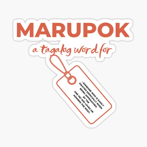 "Marupok" Sticker for Sale by ArtyTita | Redbubble