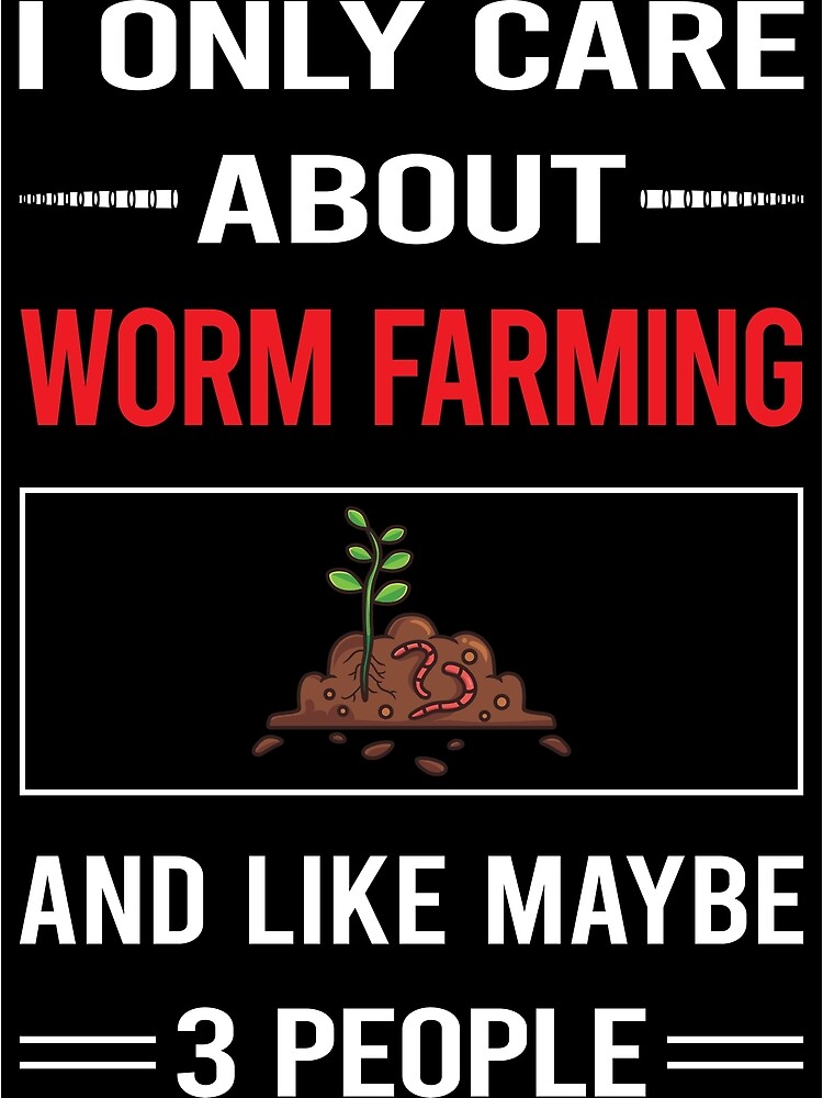 Póster «Divertido 3 personas Gusano Farmer Vermiculture Vermicompost ...