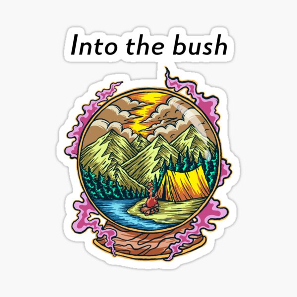 "Into the bush" Sticker for Sale by NoelNimmad | Redbubble