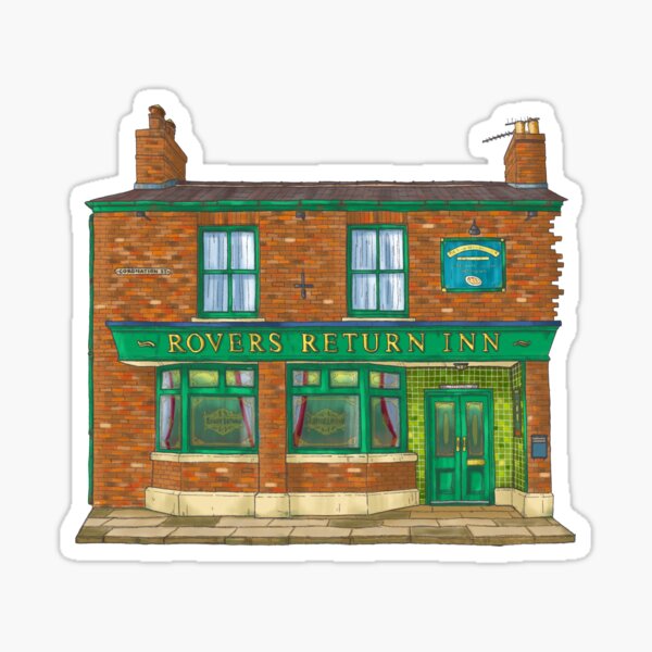 "Coronation Street Rover Return Inn Pub ARTWORK " Sticker by ...