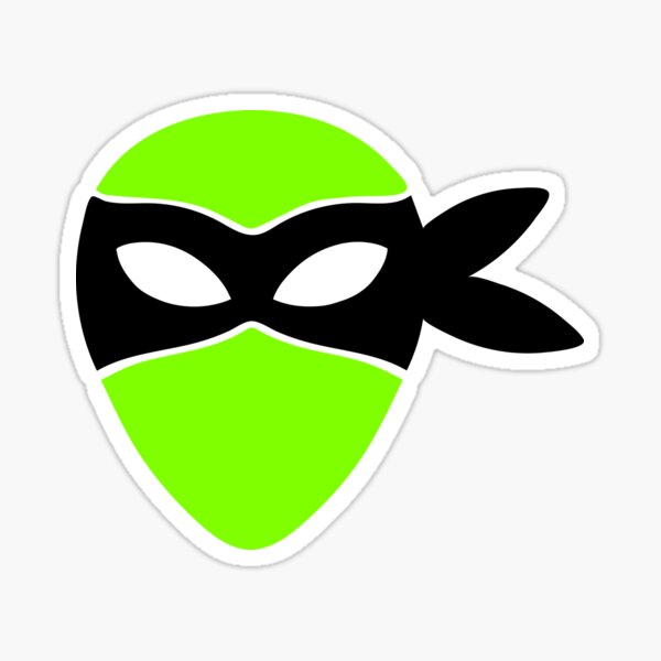 "Green ufo ninja" Sticker for Sale by SolArt88 | Redbubble