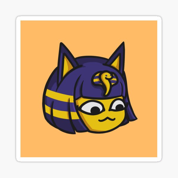 "Ankha!" Sticker for Sale by RadioDont | Redbubble