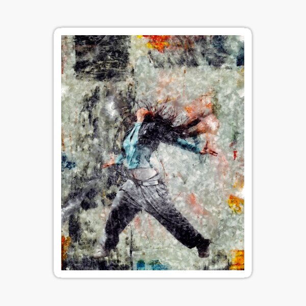 "Dance Expressionism Art !!!" Sticker for Sale by M-Infinite | Redbubble