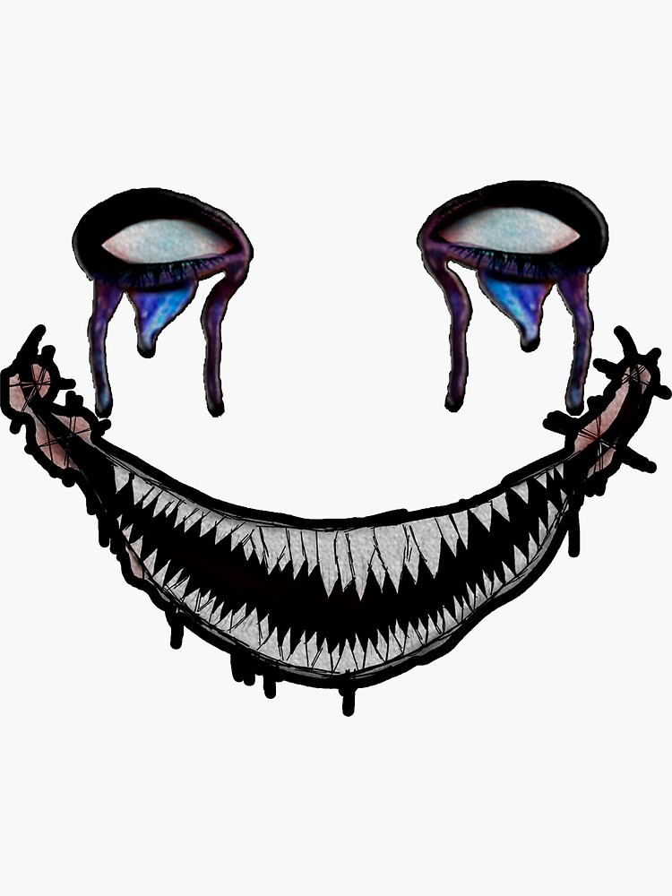 "Smile costume, horror smile." Sticker for Sale by Maculele | Redbubble