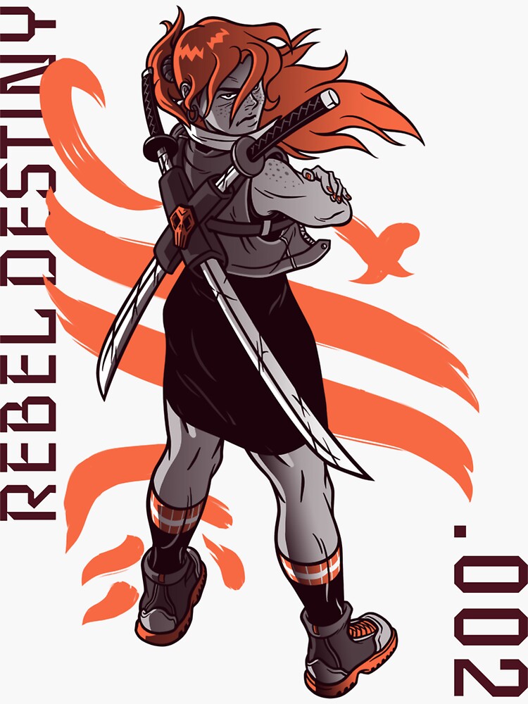 "Rebel Destiny .002" Sticker by Dim0107 | Redbubble