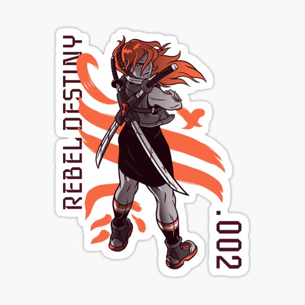 "Rebel Destiny .002" Sticker by Dim0107 | Redbubble