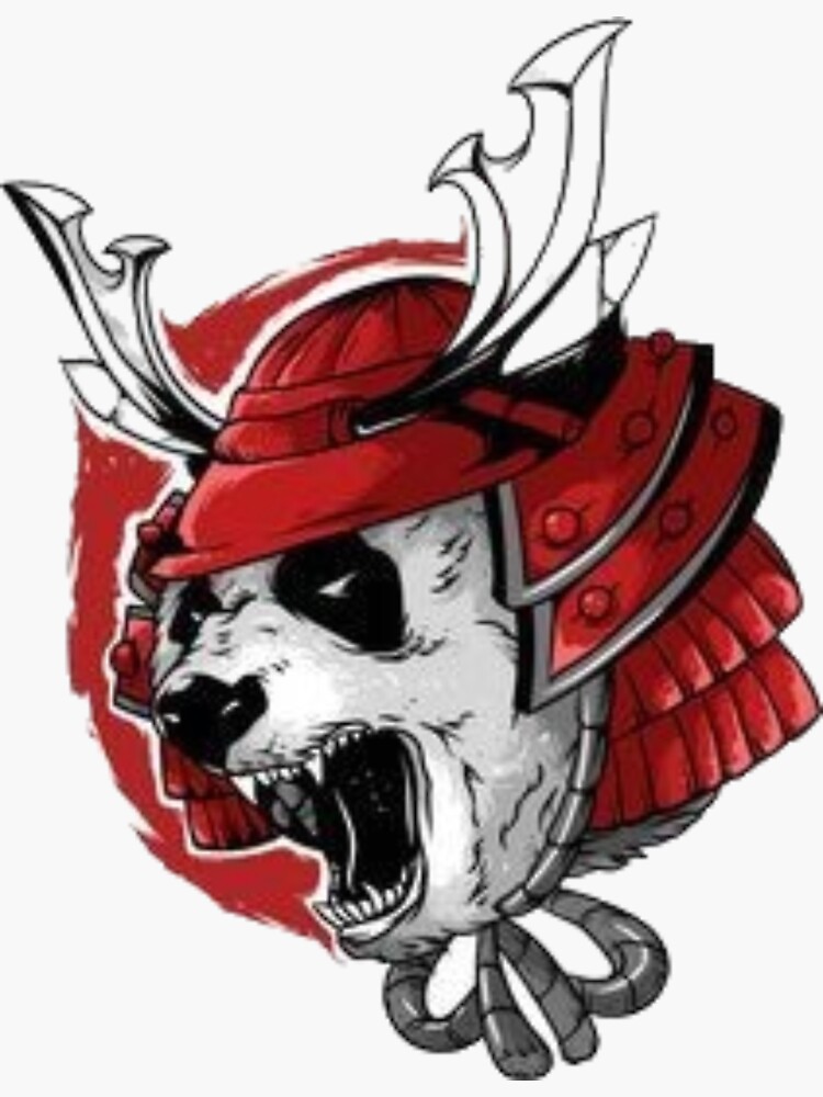 "Samurai Panda" Sticker for Sale by EdySH0P | Redbubble