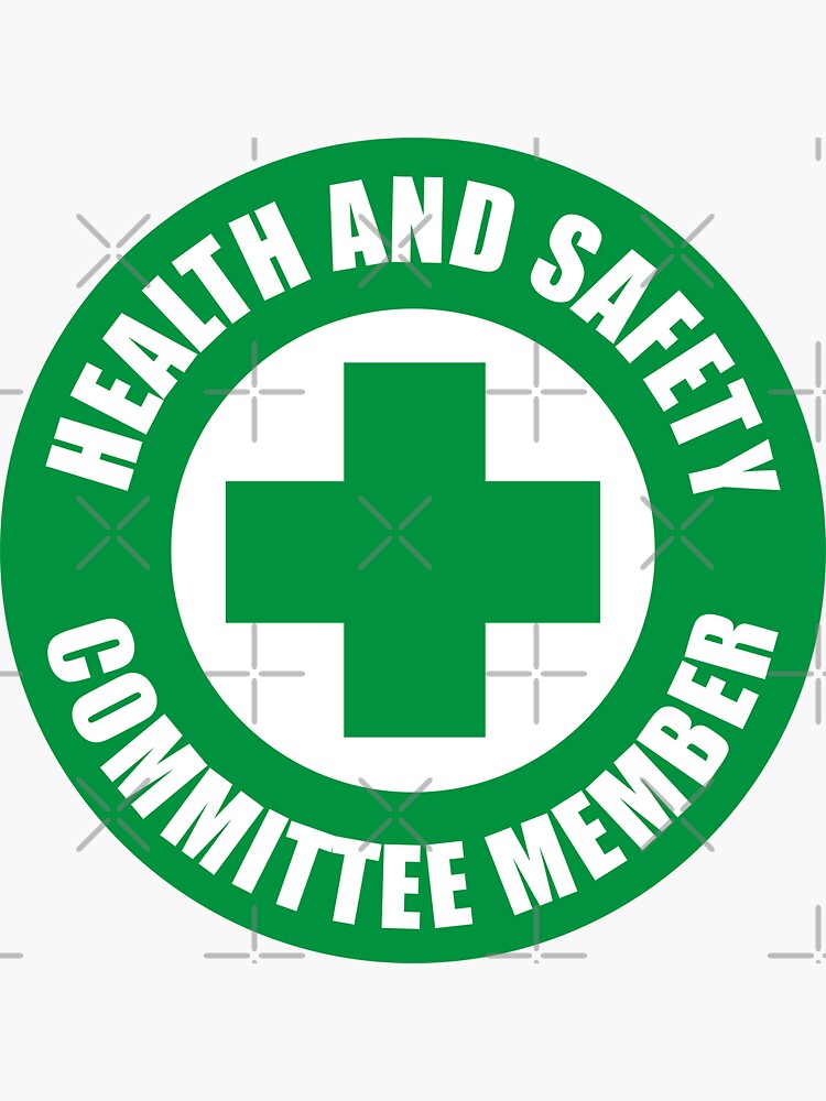 "Health and Safety Committee Member" Sticker for Sale by Doacts | Redbubble