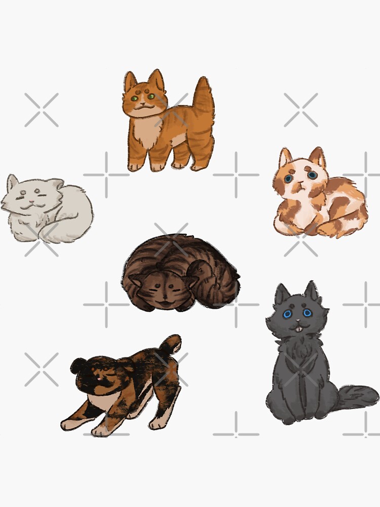 "Funny Cute Cats, Scrimblo cat" Sticker for Sale by fragmentedart ...