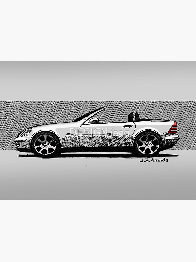 "My drawing of the German convertible car" Poster by goseatonio | Redbubble