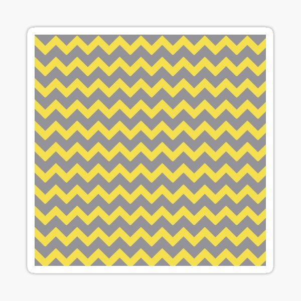 "Blazing yellow inspired Zig Zag Design | Pouch |Bag" Sticker for Sale ...