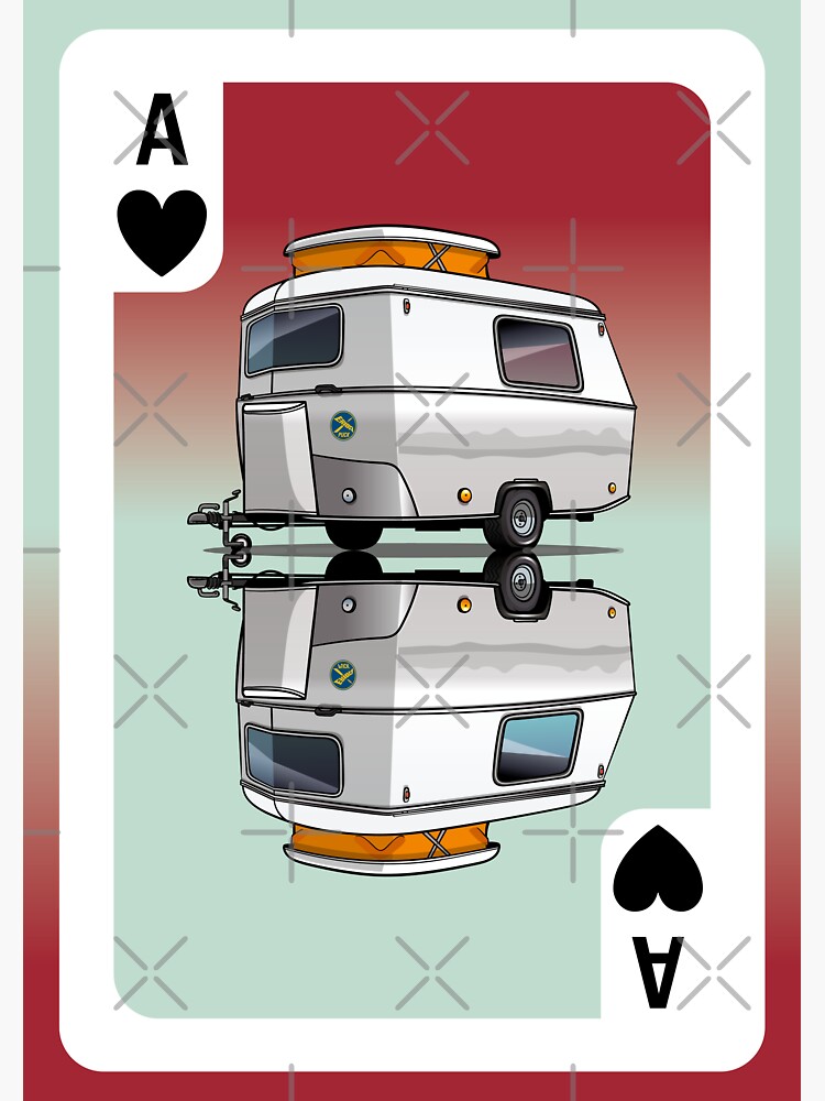 "Herz-Ass klassischer Eriba Puck" Sticker von darrenmillar | Redbubble