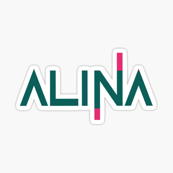 "Alina | Popular Series | Name Art" Sticker for Sale by GraphiclyArt ...