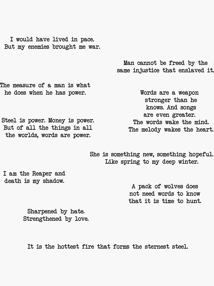 "Red Rising quotes (BEST IN MEDIUM)" Sticker for Sale by BookishWaves ...