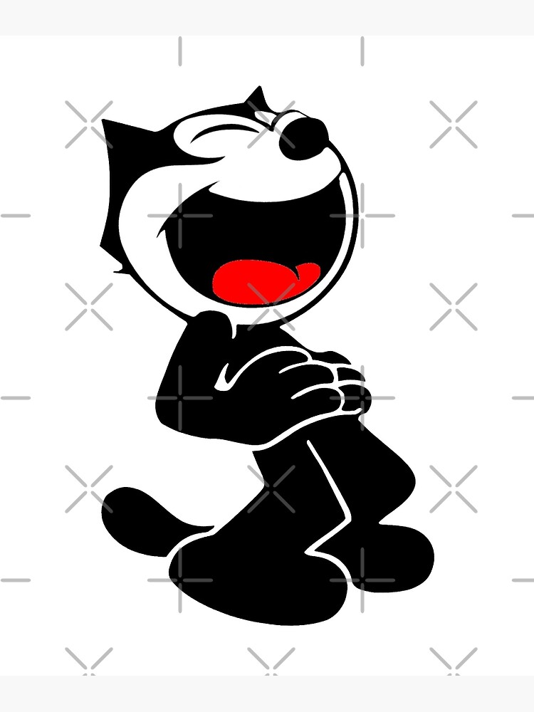 Felix The Cat Laughing Felix Poster For Sale By Iqtees Redbubble