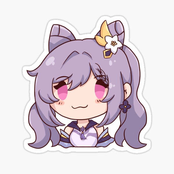 "Chibi Keqing - Genshin Impact" Sticker for Sale by RikadaeShop | Redbubble
