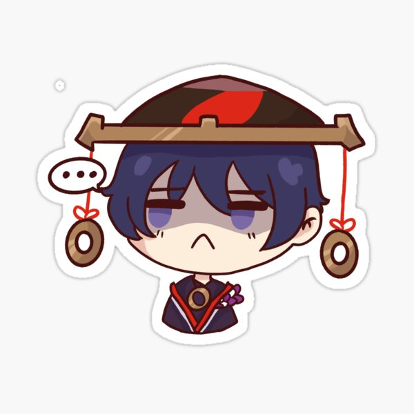 "Chibi Scaramouche - Genshin Impact" Sticker for Sale by RikadaeShop ...