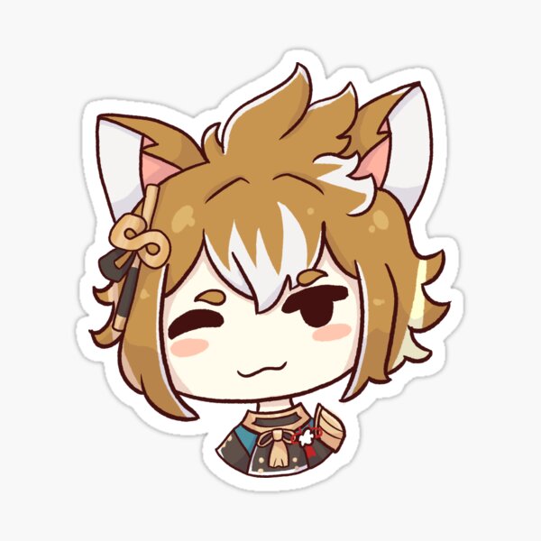 Pegatina «Chibi Gorou - Impacto de Genshin» de RikadaeShop | Redbubble