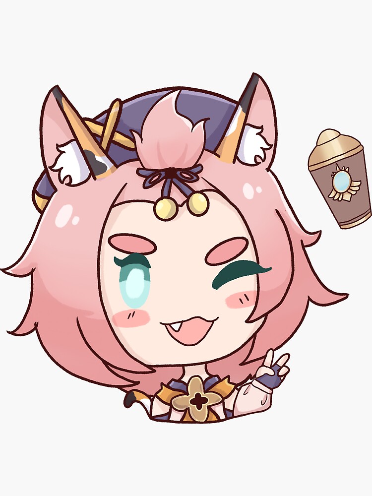 "Chibi Diona - Genshin Impact" Sticker von RikadaeShop | Redbubble