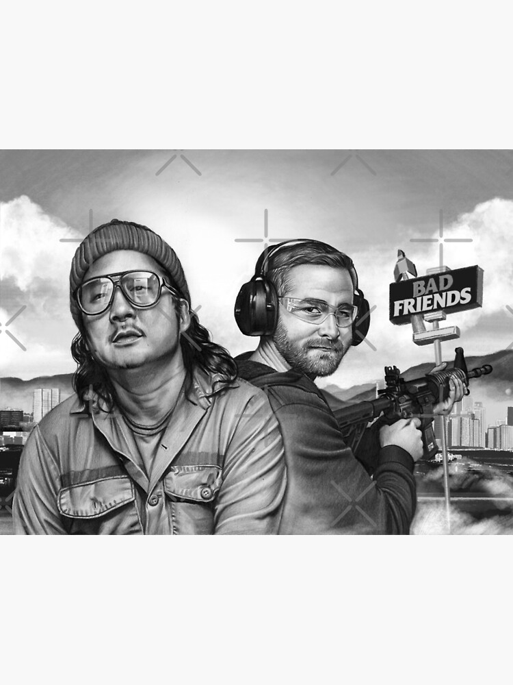 "Bad Friends Podcast" Poster for Sale by HANDMEDOWN- | Redbubble