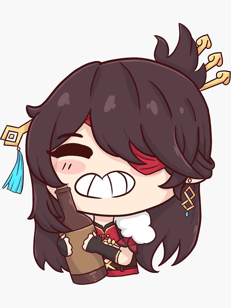 "Chibi Beidou - Genshin Impact" Sticker von RikadaeShop | Redbubble