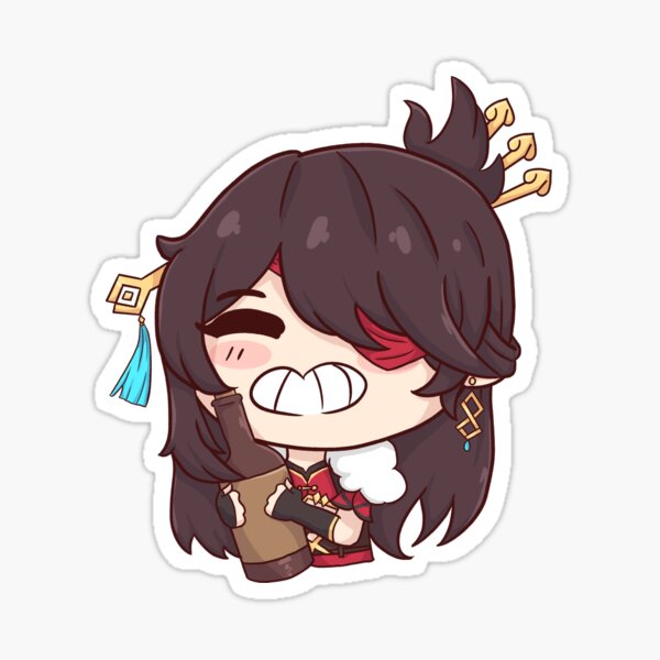"Chibi Beidou - Genshin Impact" Sticker von RikadaeShop | Redbubble