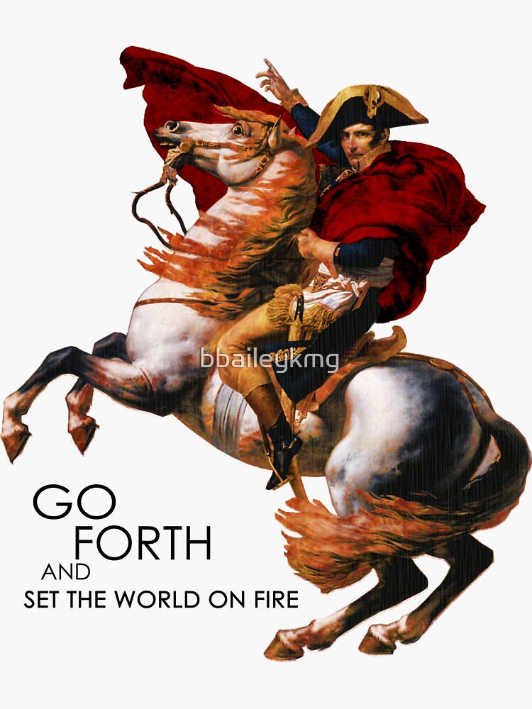 "Go Forth and Conquer" Sticker for Sale by bbaileykmg | Redbubble