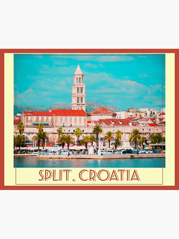 "Split Croatia Vintage Travel Poster" Poster for Sale by raetucker ...