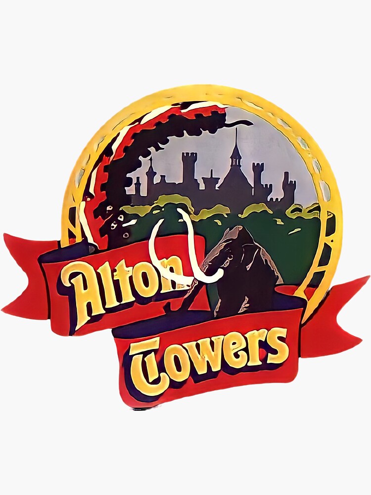"1980’s Alton Towers Logo" Sticker for Sale by acidum | Redbubble