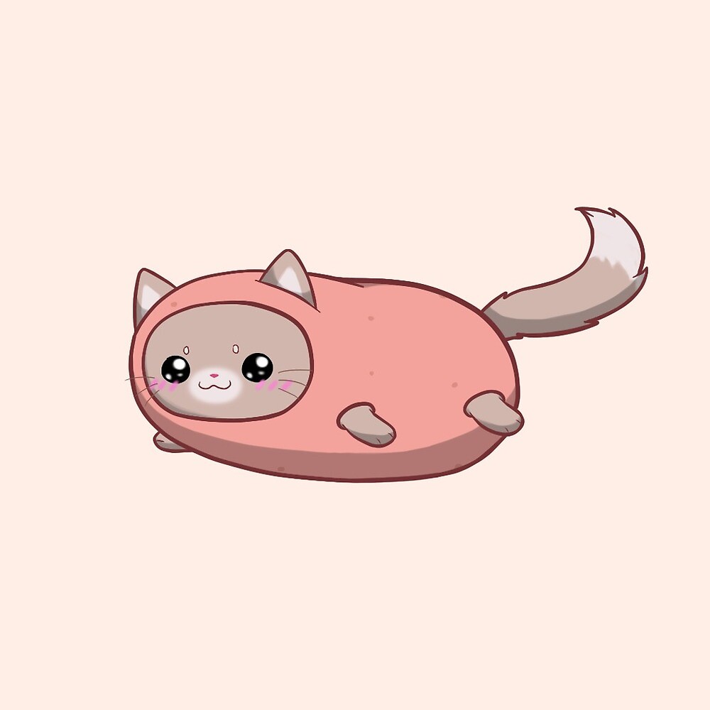 "Kawaii Cat Potato" by Impiela | Redbubble