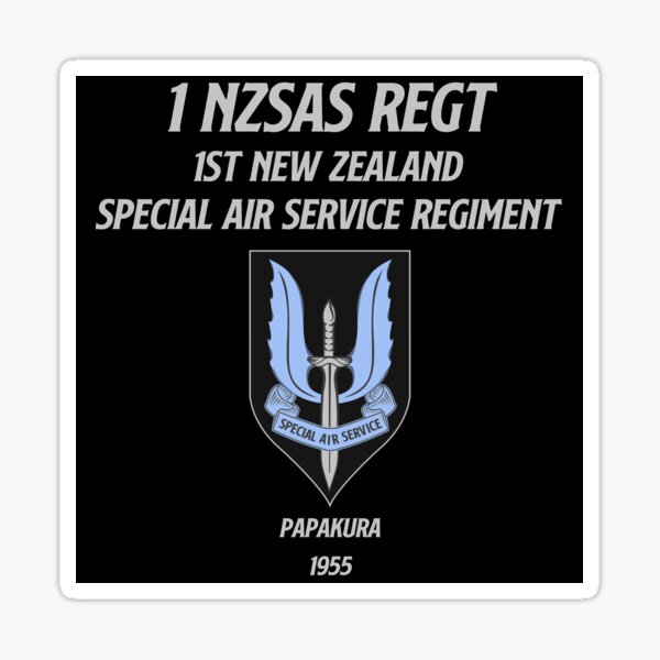 "NZSAS New Zealander Special Force Air Service Regiment 1371" Sticker ...