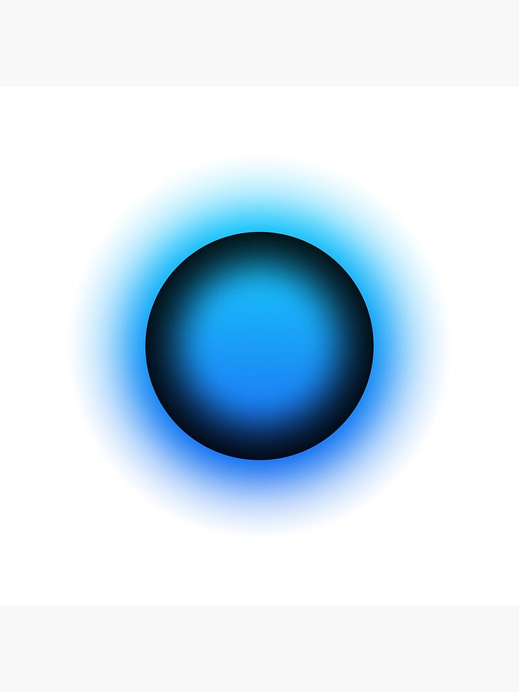 "Blue Simple Atom" Poster for Sale by Visual-Pizza | Redbubble