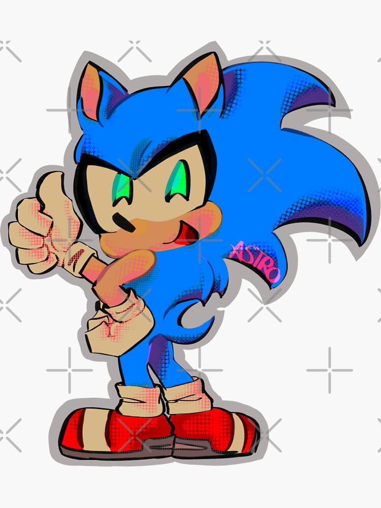 "Blue fella!!!" Sticker for Sale by Astr0-Paws | Redbubble