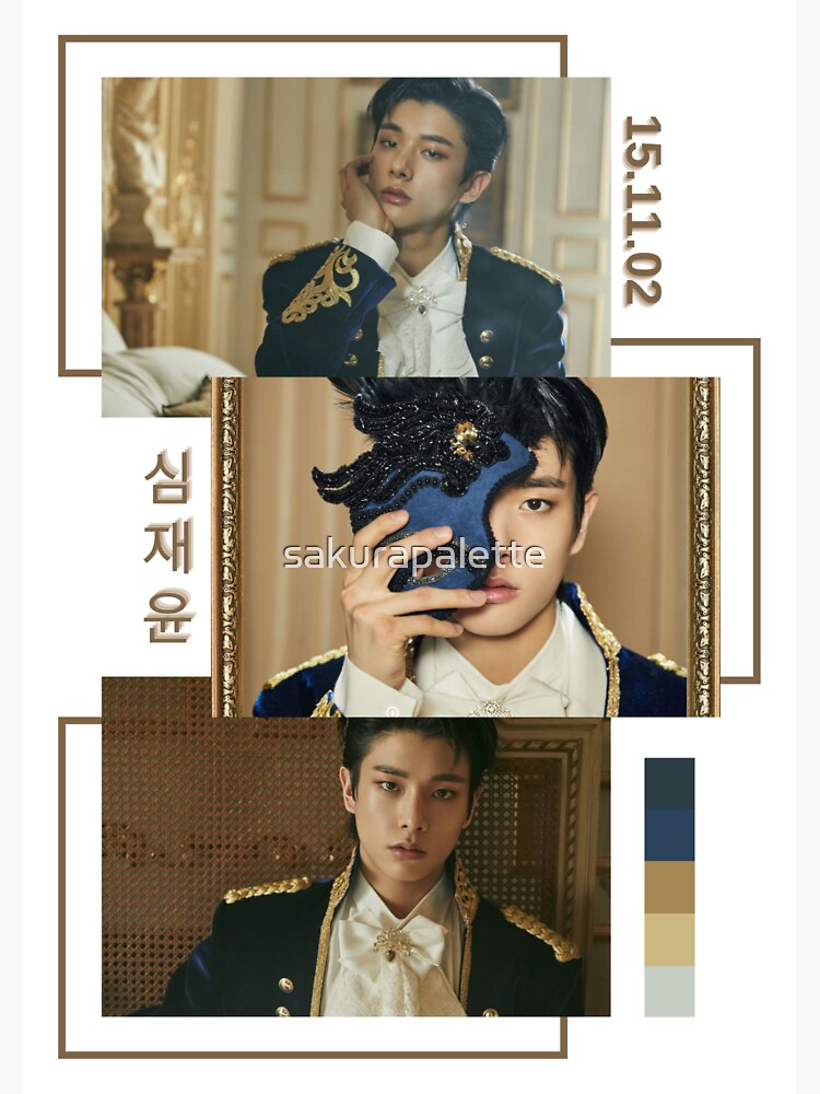 Pegatina «ENHYPEN Jake Border: Collage de concepto de carnaval» de ...