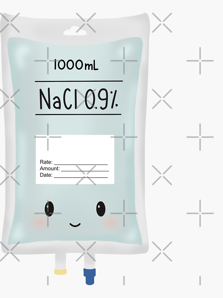 "IV bag" Sticker for Sale by TheDoodleRoom | Redbubble