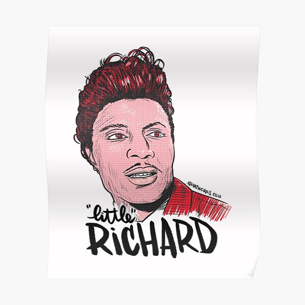 "Little Richard" Poster for Sale by VIDALEJOE | Redbubble