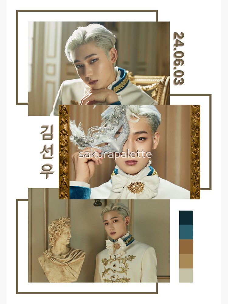 Pegatina «ENHYPEN Sunoo Border: Collage de concepto de carnaval» de ...