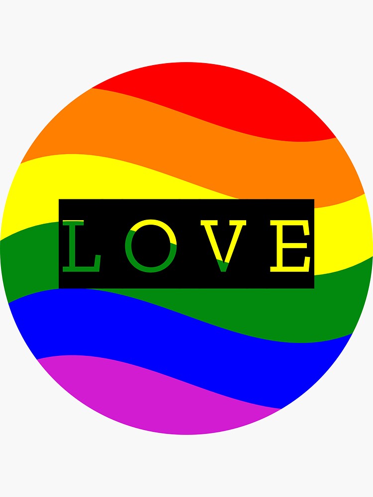 "Love LGBTIQ PRIDE " Sticker for Sale by Pride-Arts | Redbubble