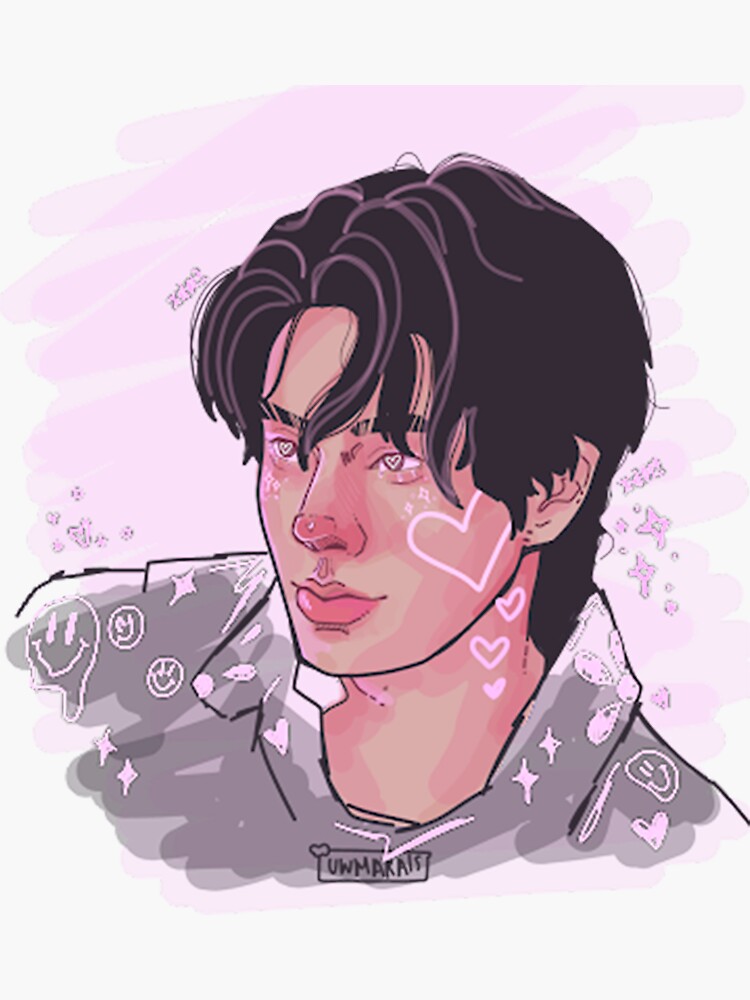 "jake sim drawing" Sticker by uwmarais | Redbubble